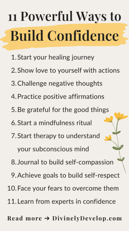 11 Proven Ways to Improve Self Esteem and Build Confidence
