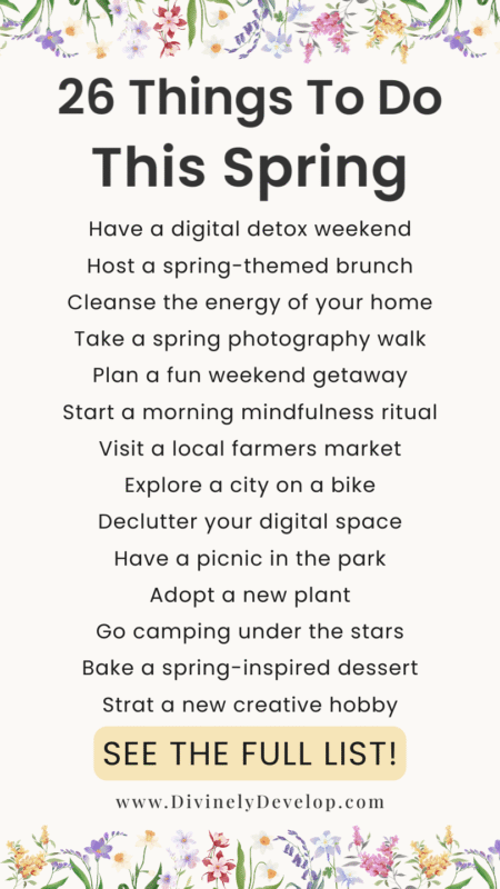 26 Spring Activities for Adults to Refresh Your Mind, Body & Spirit
