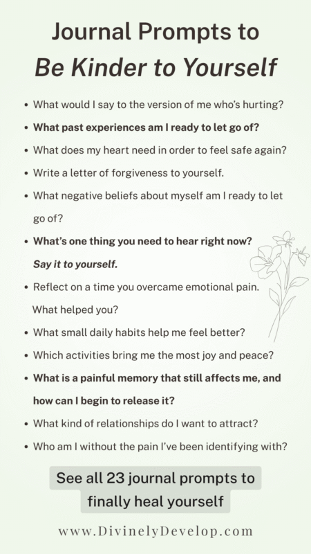 23 Powerful Journal Prompts for Healing and Letting Go